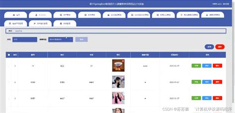 计算机毕业设计springboot框架的个人健康管理系统的设计与实现ct1l59【附源码】 csdn博客
