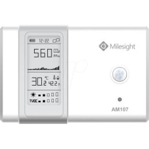 Iot Milesight Indoor Ambience Monitoring Sensor Lorawan Temp Humidity