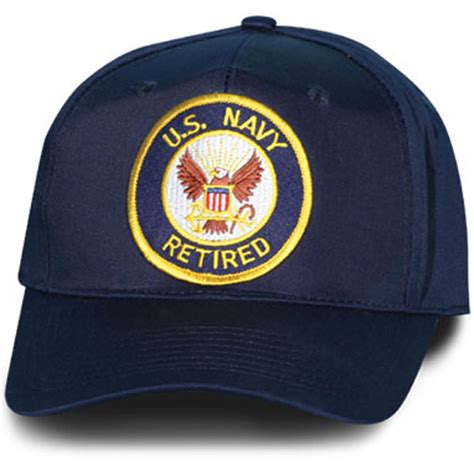 United States Navy Retired Patch Navy Blue Ball Cap North Bay Listings