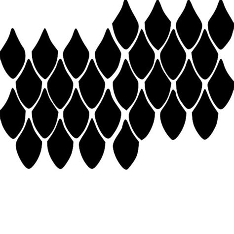 Dragon Scale Stencil Printable