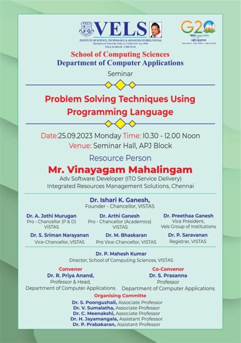 Problem Solving Technique Using Programming Language Best Deemed