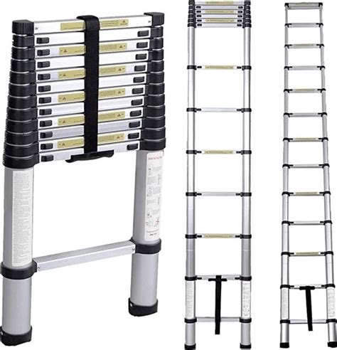 Aluminium Telescopische Ladder Inklapbaar Uittrekbare Ladder Met