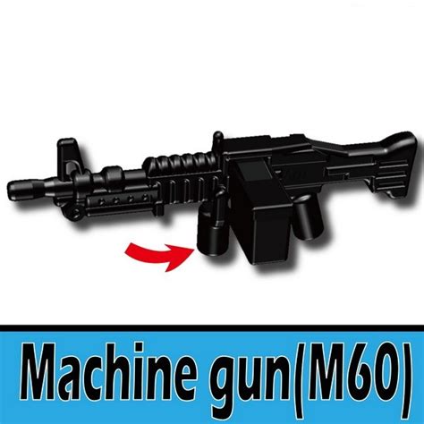Machine Gun M60 Compatible With Toy Brick Minifigures