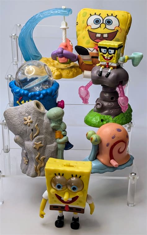 Burger King Spongebob Squarepants Toy Lot All Different Etsy