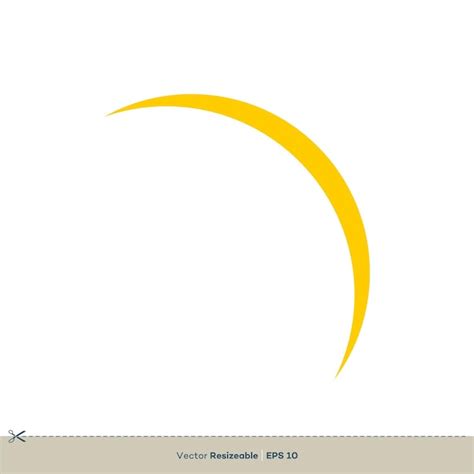 Premium Vector Solar Eclipse Vector Logo Template Illustration Design
