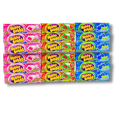Hubba Bubba Bubble Gum A Granel Paquete Variado De 3 Sabores Total De 18 Chicles De Mascar 6