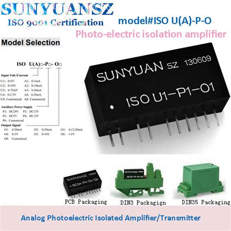 Black Analog Photoelectric Isolated Dc Current Voltage Signal Isolation Amplifier At Best Price