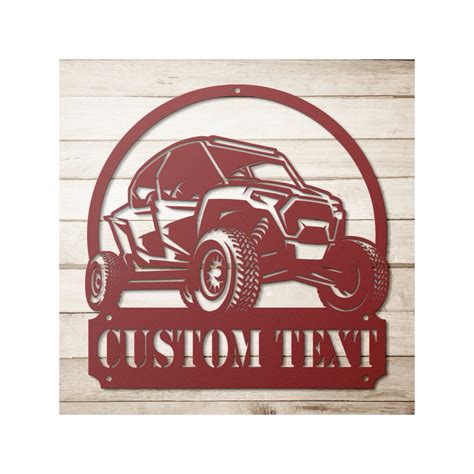 Custom Metal Utv Metal Sign Personalized Rzr Wall Art Decor Etsy