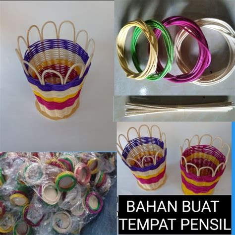 Jual Bahan Anyaman Rotan Bentuk Tempat Pensil Shopee Indonesia