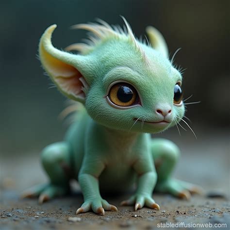 Small Alien Parasite Attached To The Human Body Prompts Stable