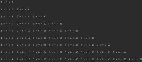 Python 写乘法表 繁华依旧 的技术专栏 Cyblog