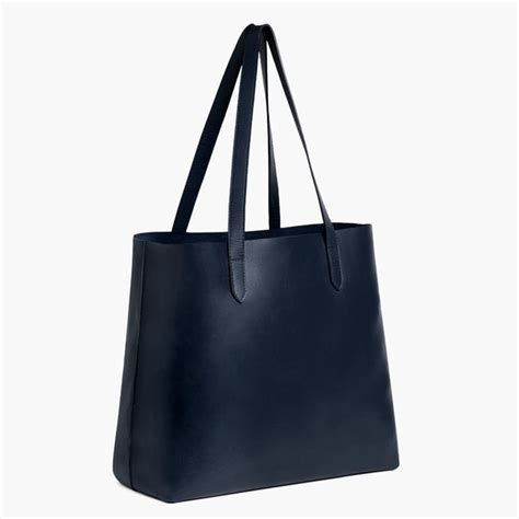 Womens Small Leather Tote Bag In Black Thursday