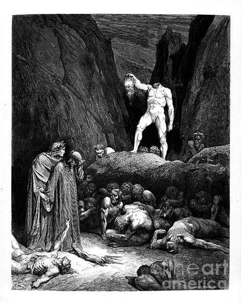 Dante Inferno By Dore T50 Greeting Card By Historic Illustrations