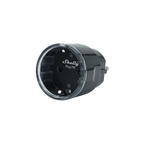 Shelly Plug Pm Gen3 Black Shelly Europe