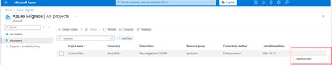 Create And Manage Projects Azure Migrate Microsoft Learn
