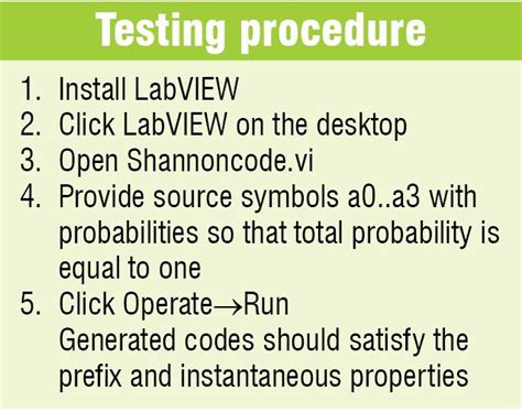 Shannon Encoding Algorithm Using Labview Part 2