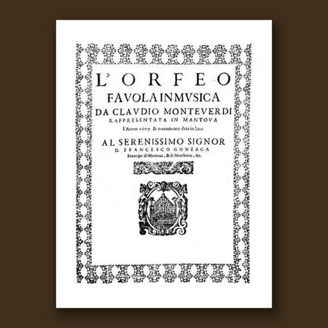 Claudio Monteverdi Black And White