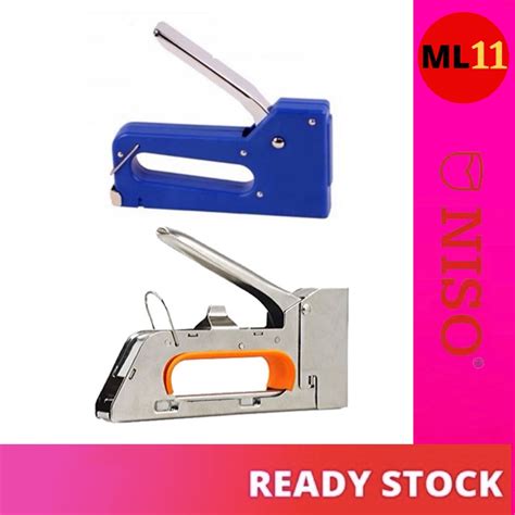 Niso Gun Tacker Heavy Duty Gun Tacker Stapler Kayu Metal Gun Tacker Gt001 Gt002 Shopee