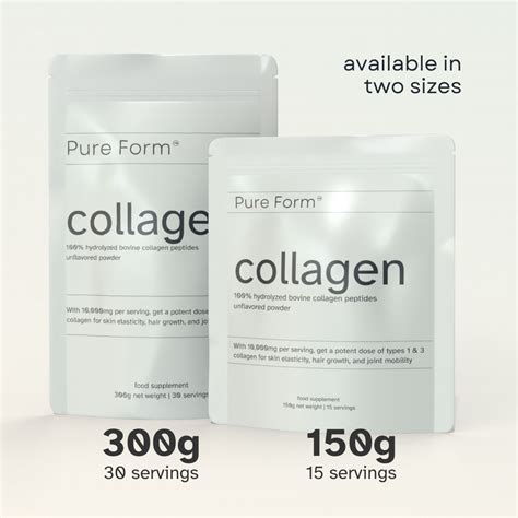 Pure Form Collagen 10 000mg Hydrolyzed Bovine Collagen