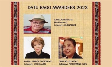 3 Dabawenyos To Receive Datu Bago Awards
