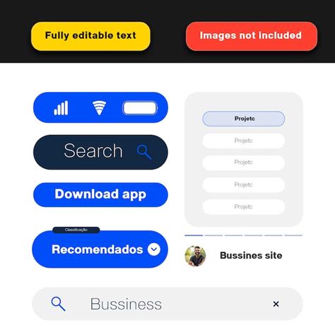 Premium Psd Uiux Elements Set