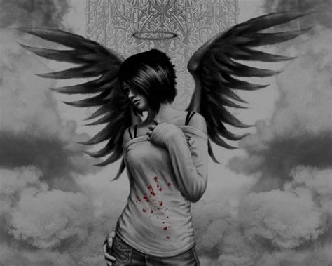 Dark Angel Girl Wallpaper