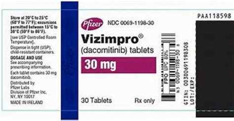 Dacomitinib Tablets Vizimpro Tablets Latest Price Manufacturers