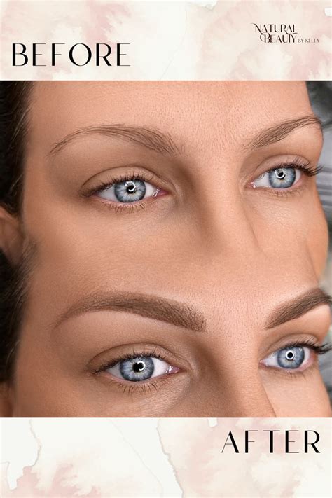 Before And After Powder Brows Fill In Brows Brows Thick Eyeliner
