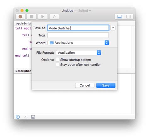 Swap Between Light And Dark Mode In Macos With Custom Applescript App