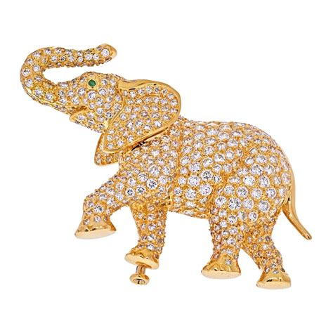 Antique Gold Tiffany Elephant Brooch At 1stdibs