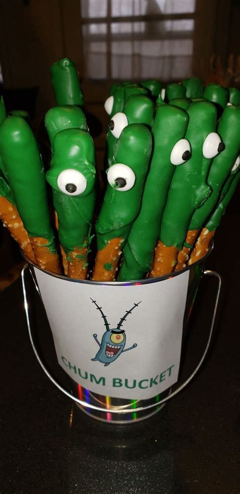 Plankton Pretzel Rods Spongebob Party Party Ts Spongebob