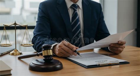 Lawyer Reviewing Legal Documents Stock Illustrations 162 Lawyer
