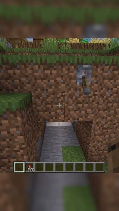 Hidden Minecraft Base Minecraft Tutorial Shorts Tnt Youtube