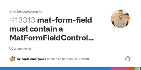 Mat Form Field Must Contain A Matformfieldcontrol Error Shows For