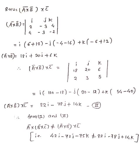 Using Definitions Of Dot Product And Cross Product Show That Dot Product And Cross Product Are