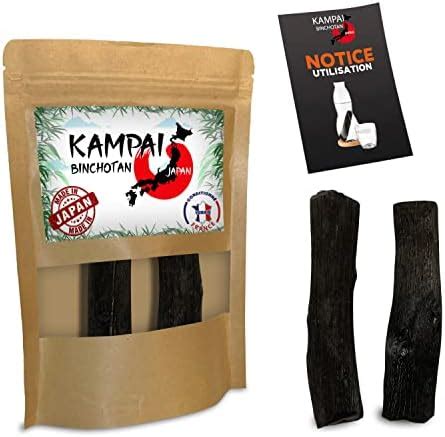 Kampai Véritable Binchotan Japonais Bio X5 Format Special Grosse