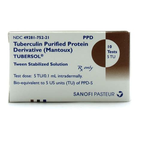Tubersol® Tuberculin Purified Protein Derivative Mantoux Injection 5
