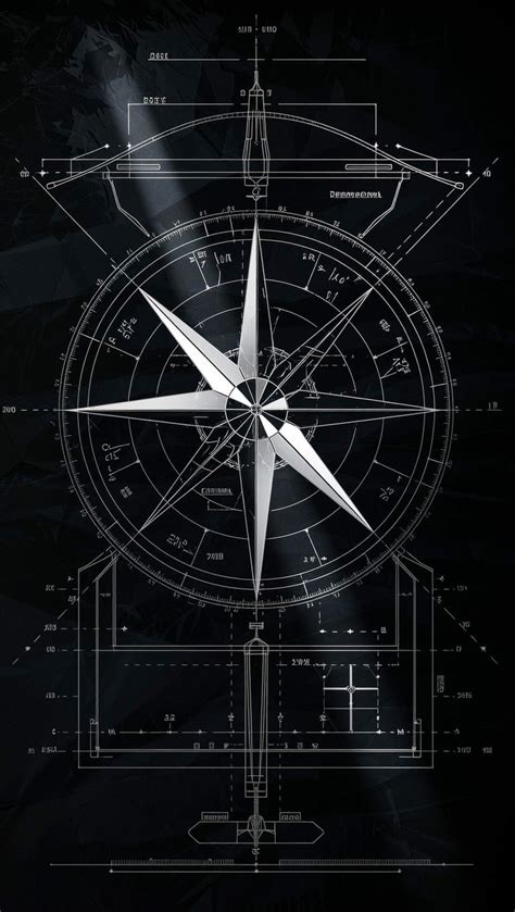 Free Technical Compass Blueprint Image Blueprint Compass Technical