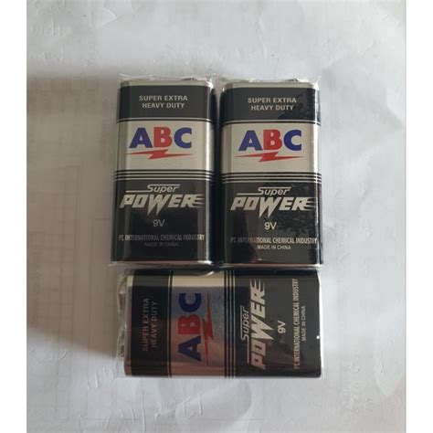Jual Baterai Petak Abc 9v Super Power 6f22 Shopee Indonesia