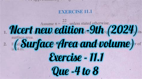 Ncert Maths Class 9 Chapter 11 Ex 111 Class 9 Maths Ex111 Area