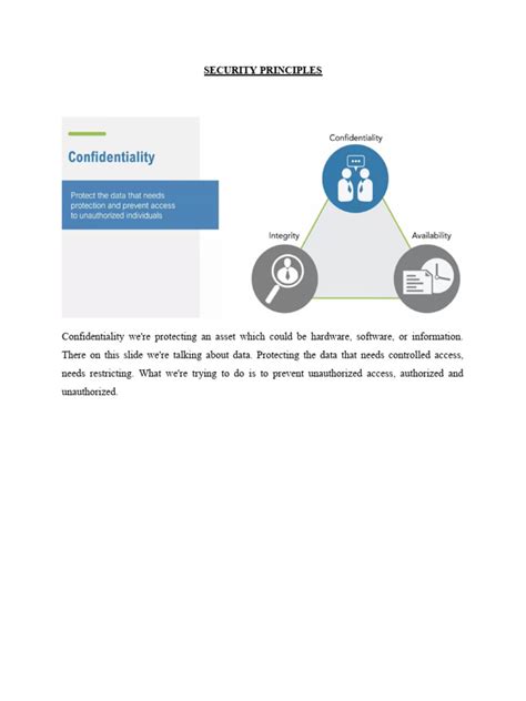 Security Principles Pdf Information Security Risk
