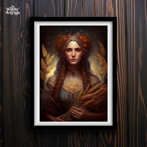 Demeter Greek Goddess Of Harvest And Fertility Greek Etsy
