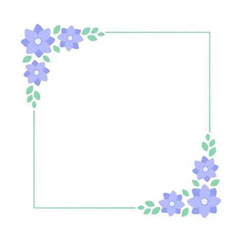Simple Flower Border Vector Art Icons And Graphics For Free Download