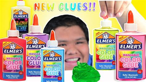 Testing New Elmers Colored Clear Glue Unreleased Elmers Colored