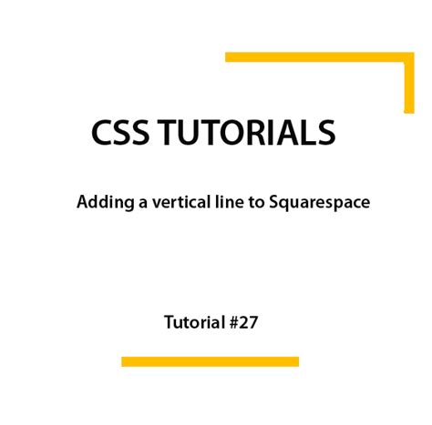 Adding A Vertical Line To Squarespace — Primitus Consultancy