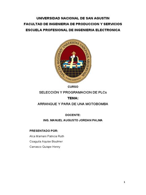 Control Plc Para Motobomba Pdf Controlador Lógico Programable Agua