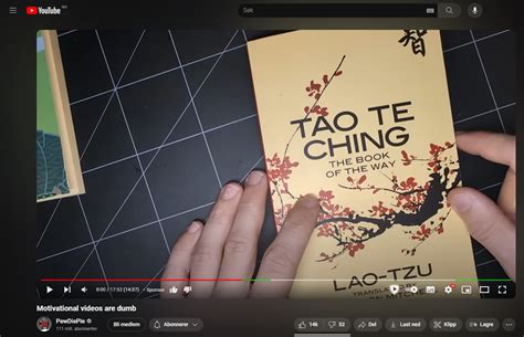 Pewdiepie Has Tao Te Ching R Taoism