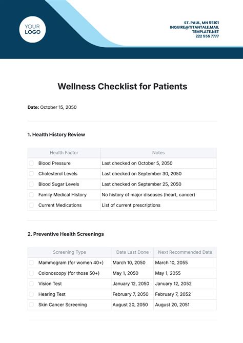 Free Pre Surgery Checklist Template To Edit Online