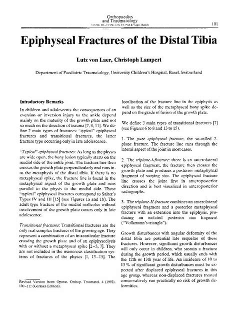 Pdf Epiphyseal Fractures Of The Distal Tibia Dokumen Tips