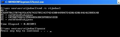 3 Rijndael Implementation On Laptop Pc With Different Key And Block Download Scientific Diagram